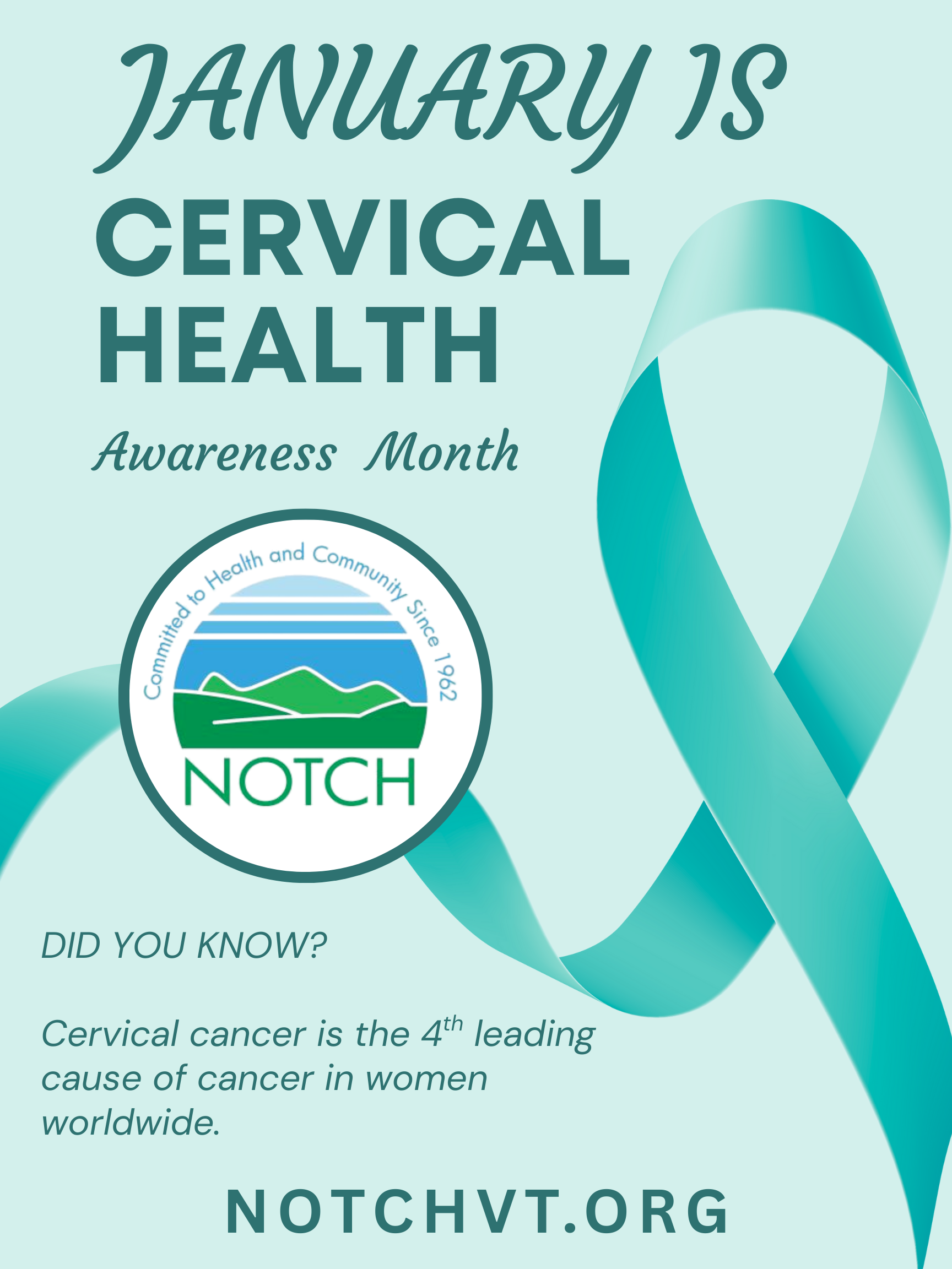 January is Cervical Cancer Awareness Month - NOTCH: Northern Tier ...